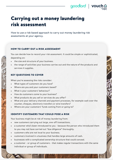 INFOSHEET: How to carry out a money laundering risk assessment