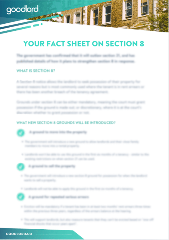 INFOSHEET: Your fact sheet on Section 8