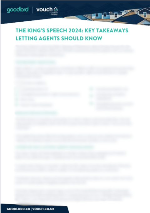 INFOSHEET: King's Speech 2024: Key takeaways for Letting Agents