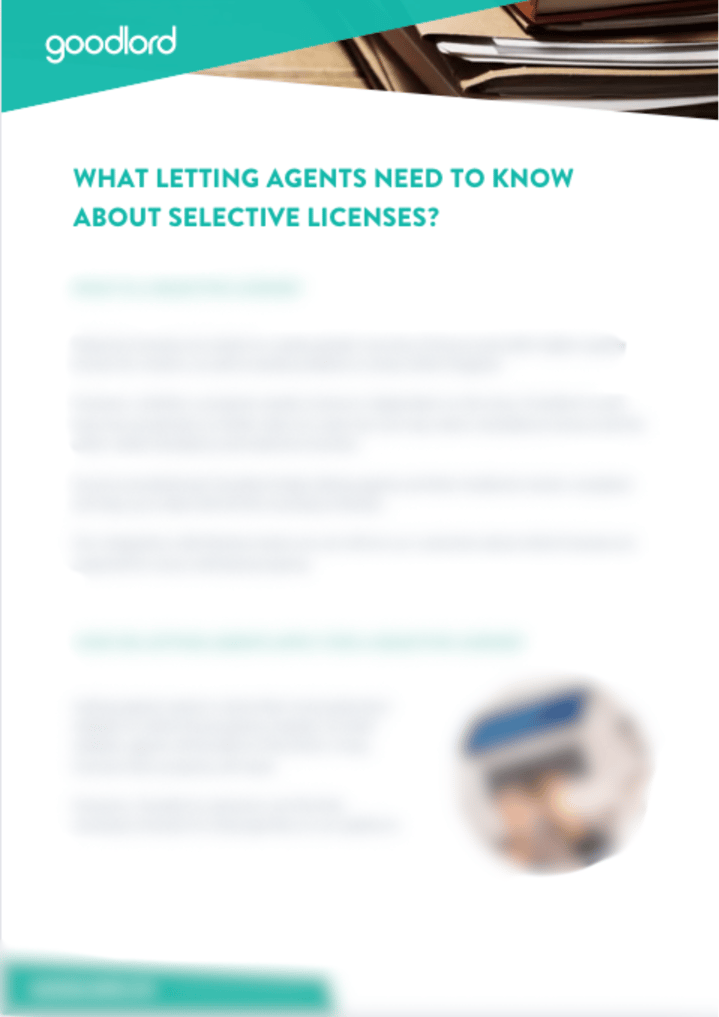 INFOSHEET: What letting agents need to know about selective licenses